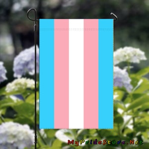 Trans Garden Flag Transgender Pride LGBTQIA Flag - Etsy