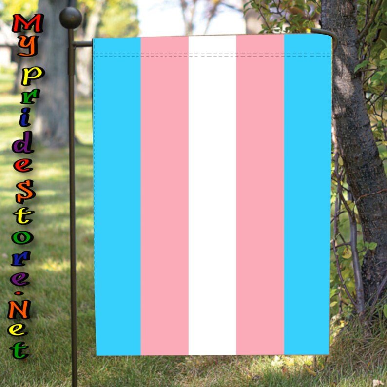 Trans Garden Flag Transgender Pride LGBTQIA Flag | Etsy