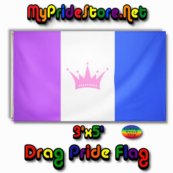 Drag Pride Flag Drag Queen Drag King | Etsy