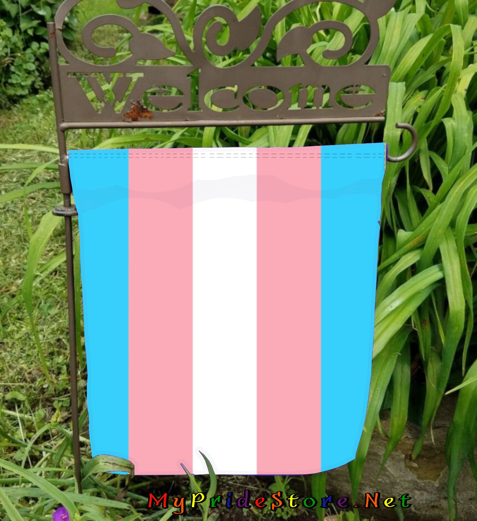 Trans Garden Flag Transgender Pride LGBTQIA Flag | Etsy