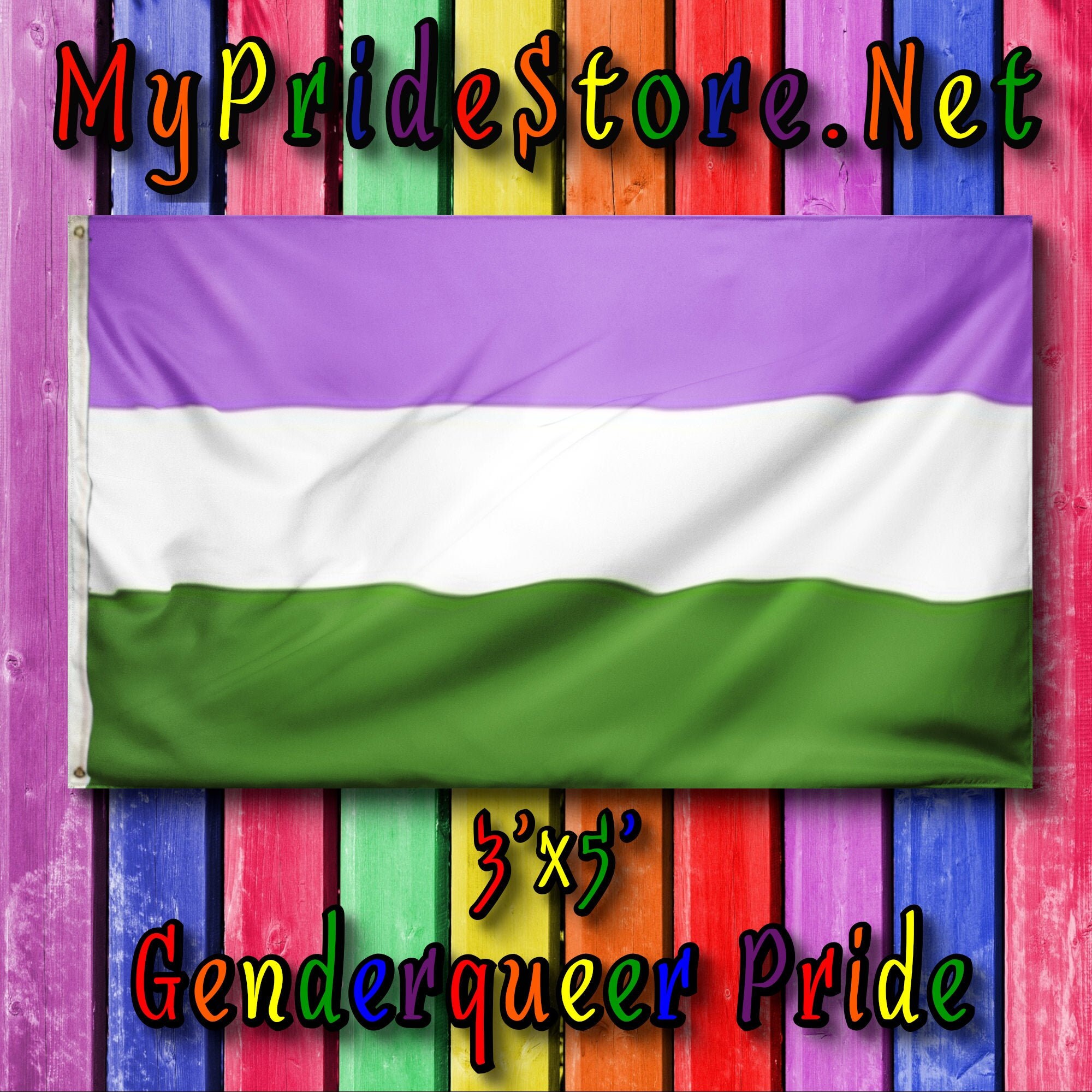 Genderqueer Flag LGBTQ Pride Flag | Etsy