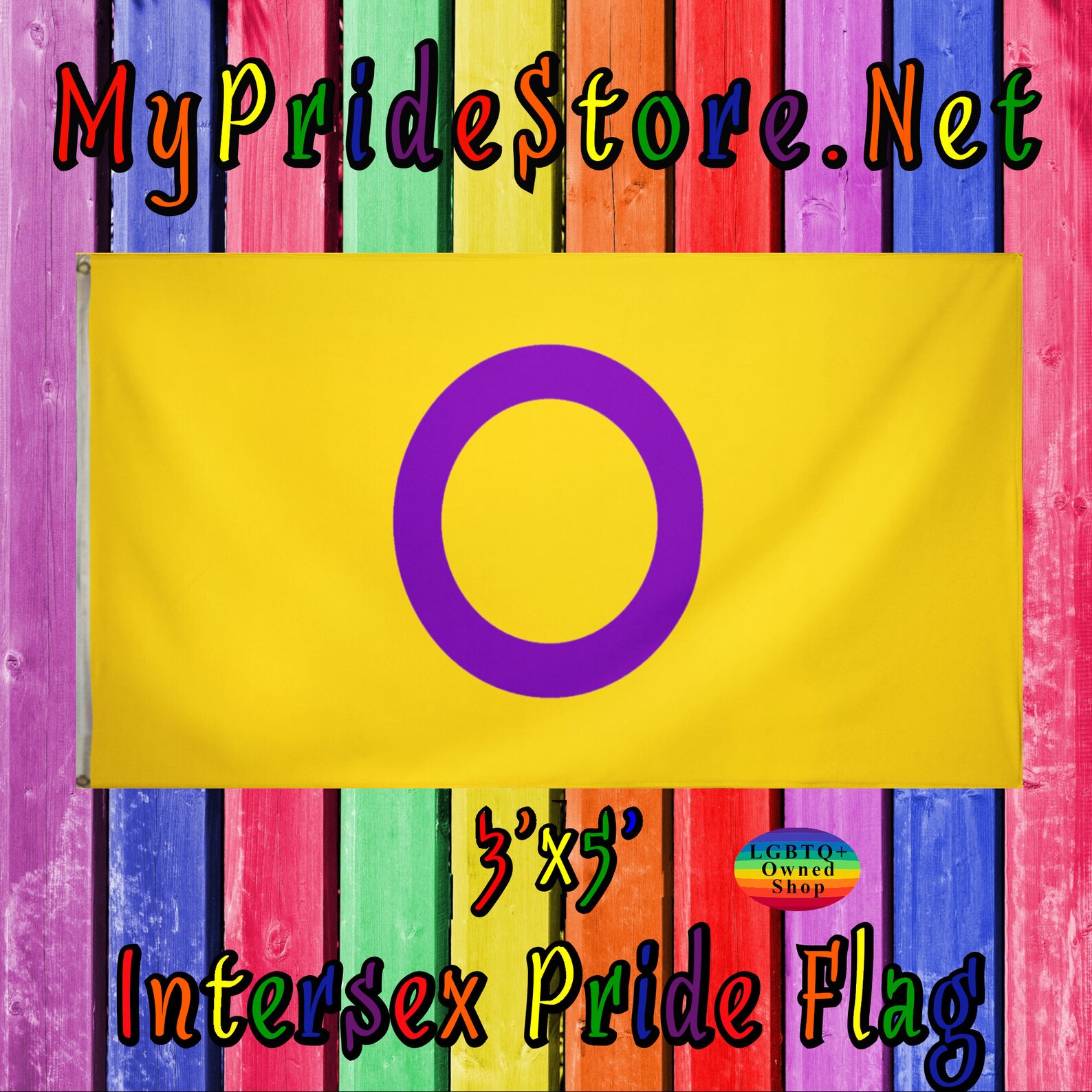 Intersex Pride Flag Lgbtqia Pride Flag Etsy