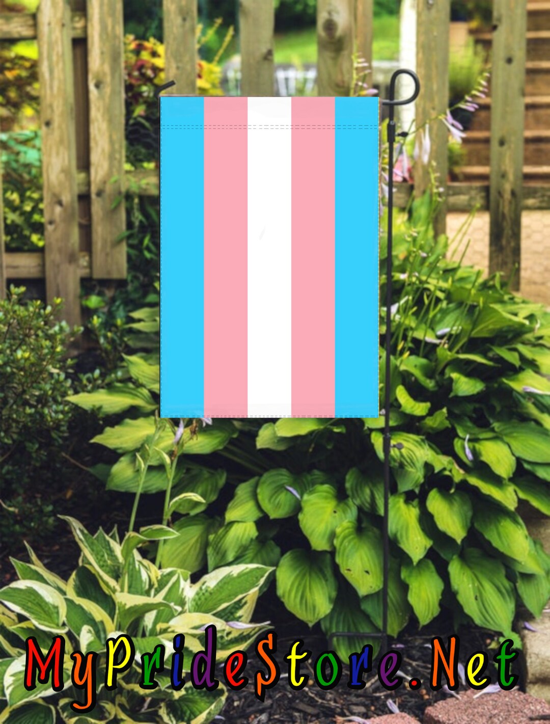Trans Garden Flag Transgender Pride LGBTQIA Flag - Etsy
