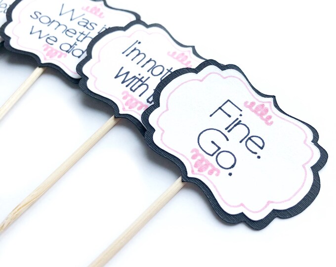 Cupcake Toppers Farewell Set of 12 Fine Go Saying | Etsy