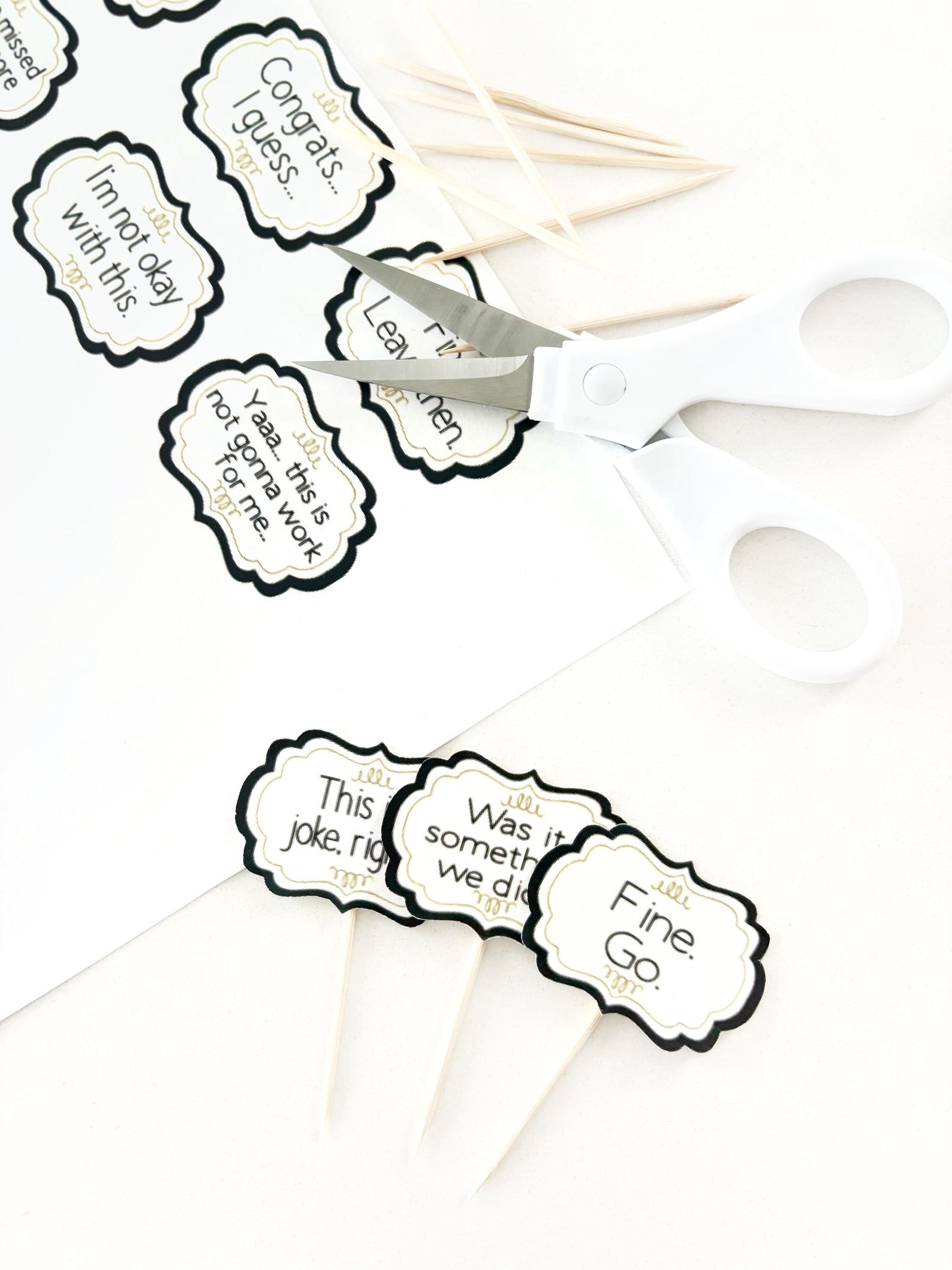 PRINTABLE PDF Cupcake Toppers || Set of 12 || Printable Farewell ...