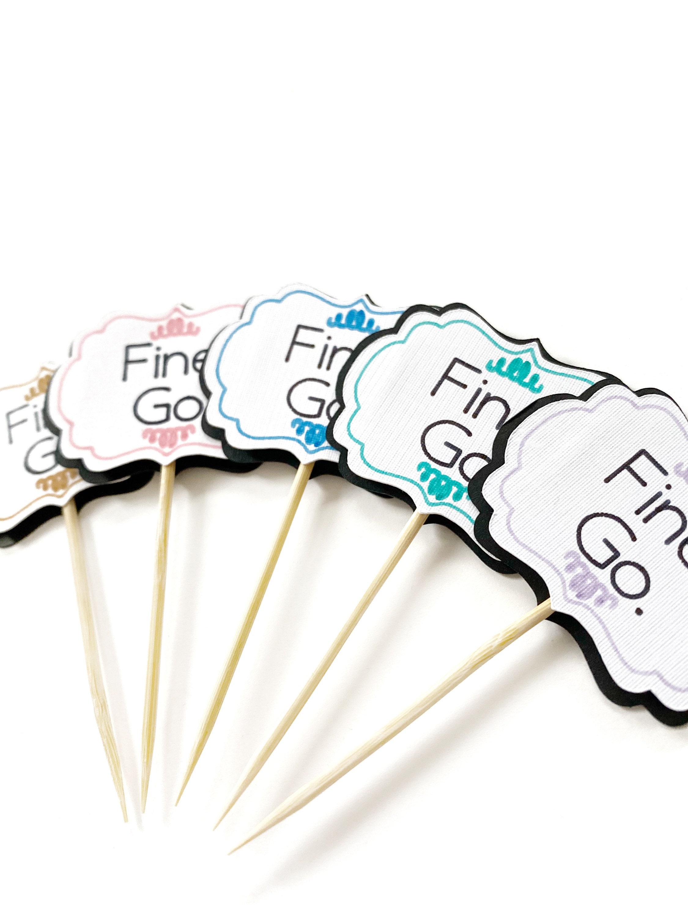 Cupcake Toppers Farewell Set of 12 Fine Go Saying - Etsy