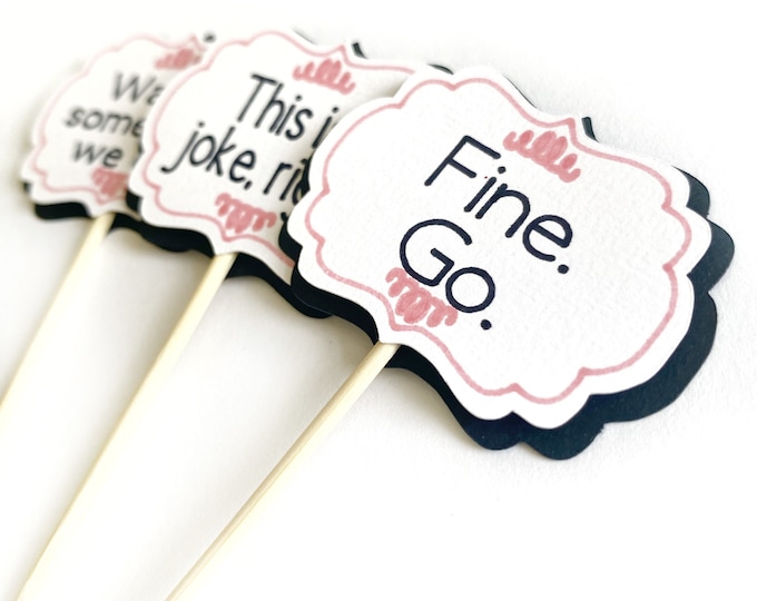 Cupcake Toppers || Farewell || Set of 12 || Fine Go|| Saying Goodbye ...