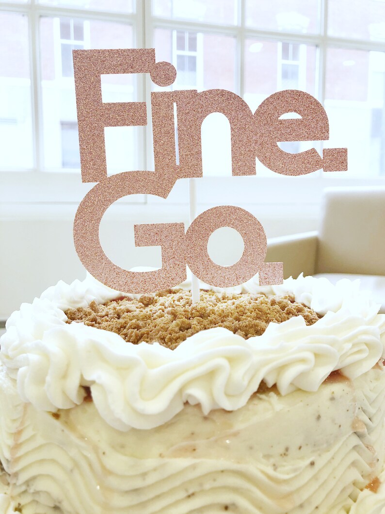 Cake Topper Fine Go Farewell Party Saying Goodbye - Etsy UK