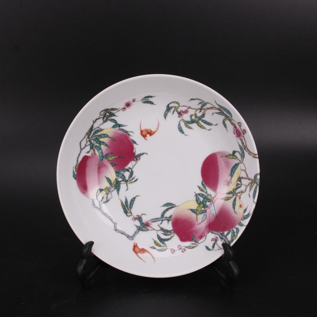 Chinese Old Ceramic Plate Chinese Qing Dynasty Qianlong Marked Famille ...