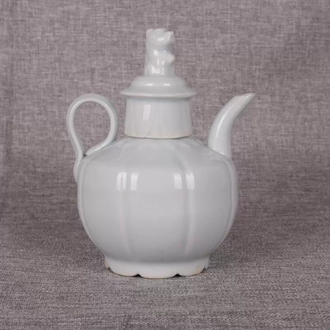 Chinese Antique Ceramic Wine Pot Song Dynasty Hutian Ware Celadon ...