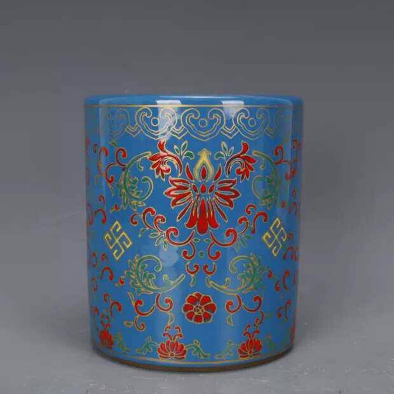 Chinese Antique Qing Dynasty Qianlong Style Colour Enamel - Etsy