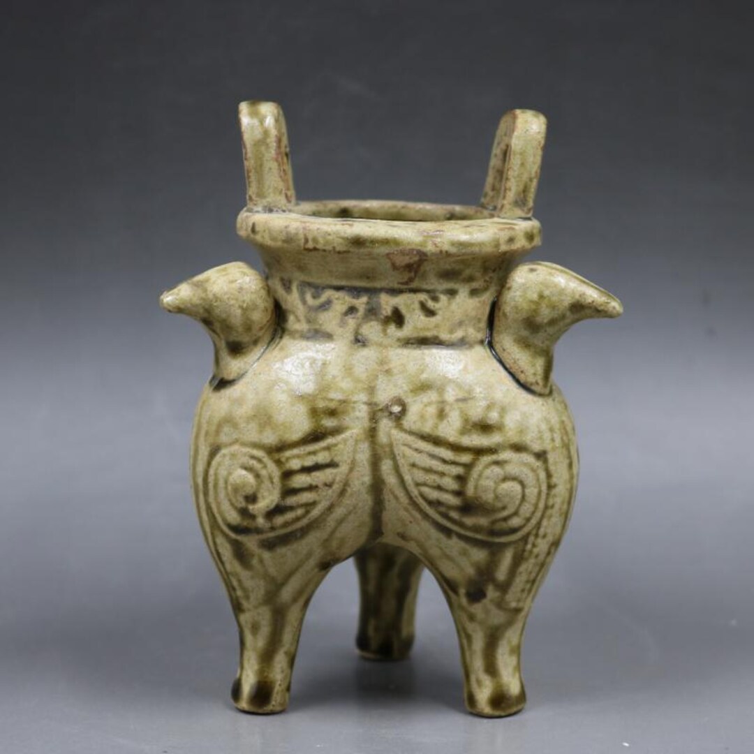 Chinese Antique Ceramic Censer Chinese Yue Ware Celadon Porcelain ...