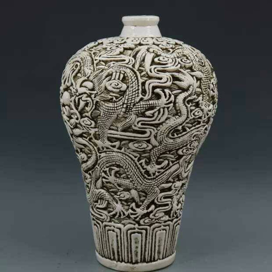 Chinese Antique Minguo Wangbibgrong Marked Style White Glaze - Etsy