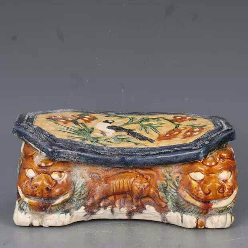Chinese Antique Tang Dynasty Three Colour Style Tangsancai Tang Sancai ...