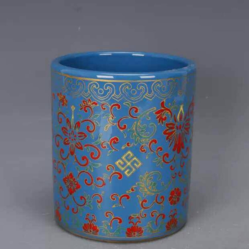 Chinese Antique Qing Dynasty Qianlong Style Colour Enamel - Etsy