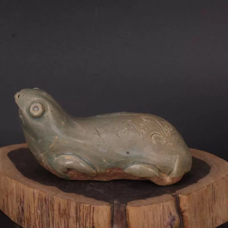 Chinese Antique Ceramic Water Pot Chinese Yue Ware Celadon Water Pot ...