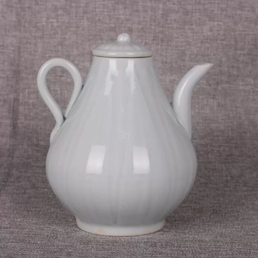 Chinese Antique Ceramic Wine Pot Song Dynasty Hutian Ware Celadon ...