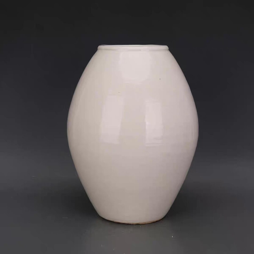 Chinese Old Ceramic Pot,tang Xing Ware White Glaze Porcelain Jar,hand ...