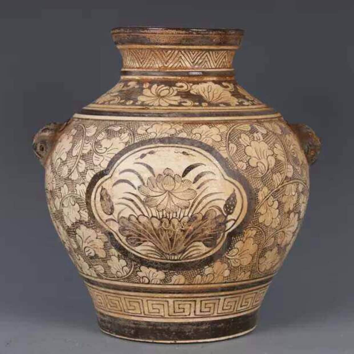 Chinese Antique Song Dynasty Jizhou Ware Jizhou Kiln Style Porcelain ...