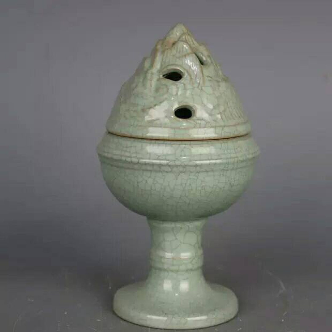 Chinese Antique Porcelain Censer Song Dynasty Ru Ware Celadon Ru Kiln ...