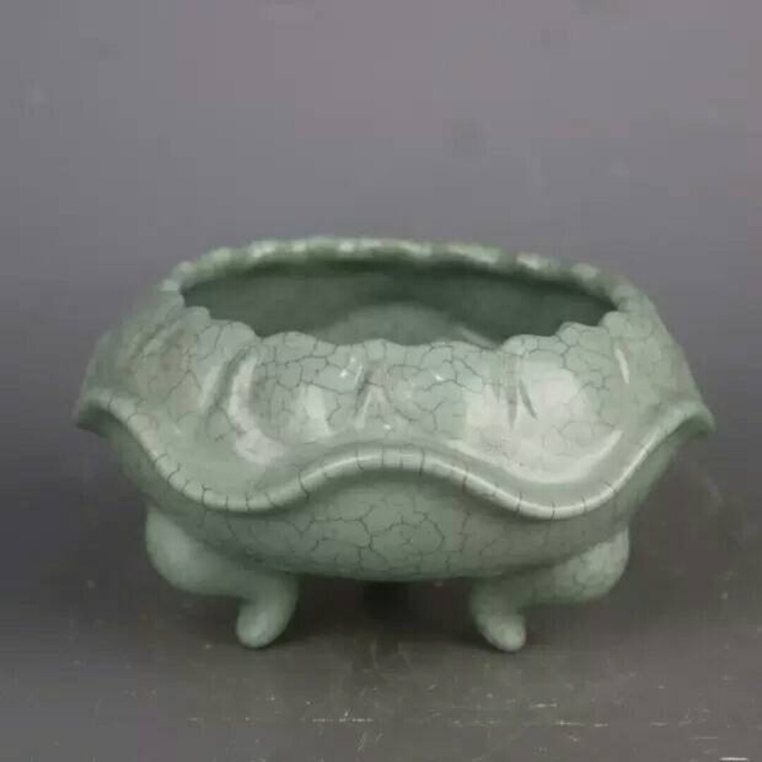 Chinese Antique Porcelain Censer Song Dynasty Ru Ware Celadon Ru Kiln ...