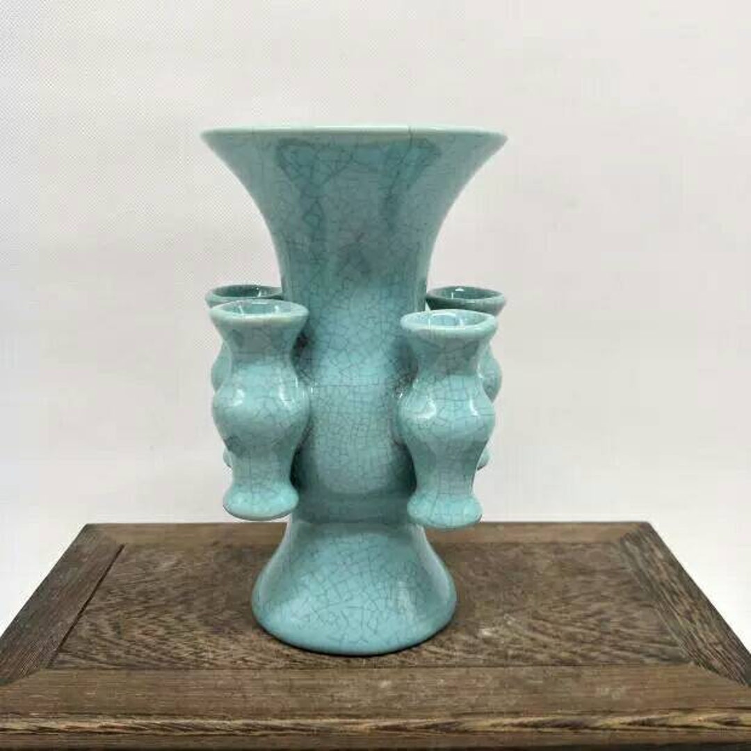 Chinese Antique Porcelain Vase Song Dynasty Ru Ware Celadon Ru Kiln ...