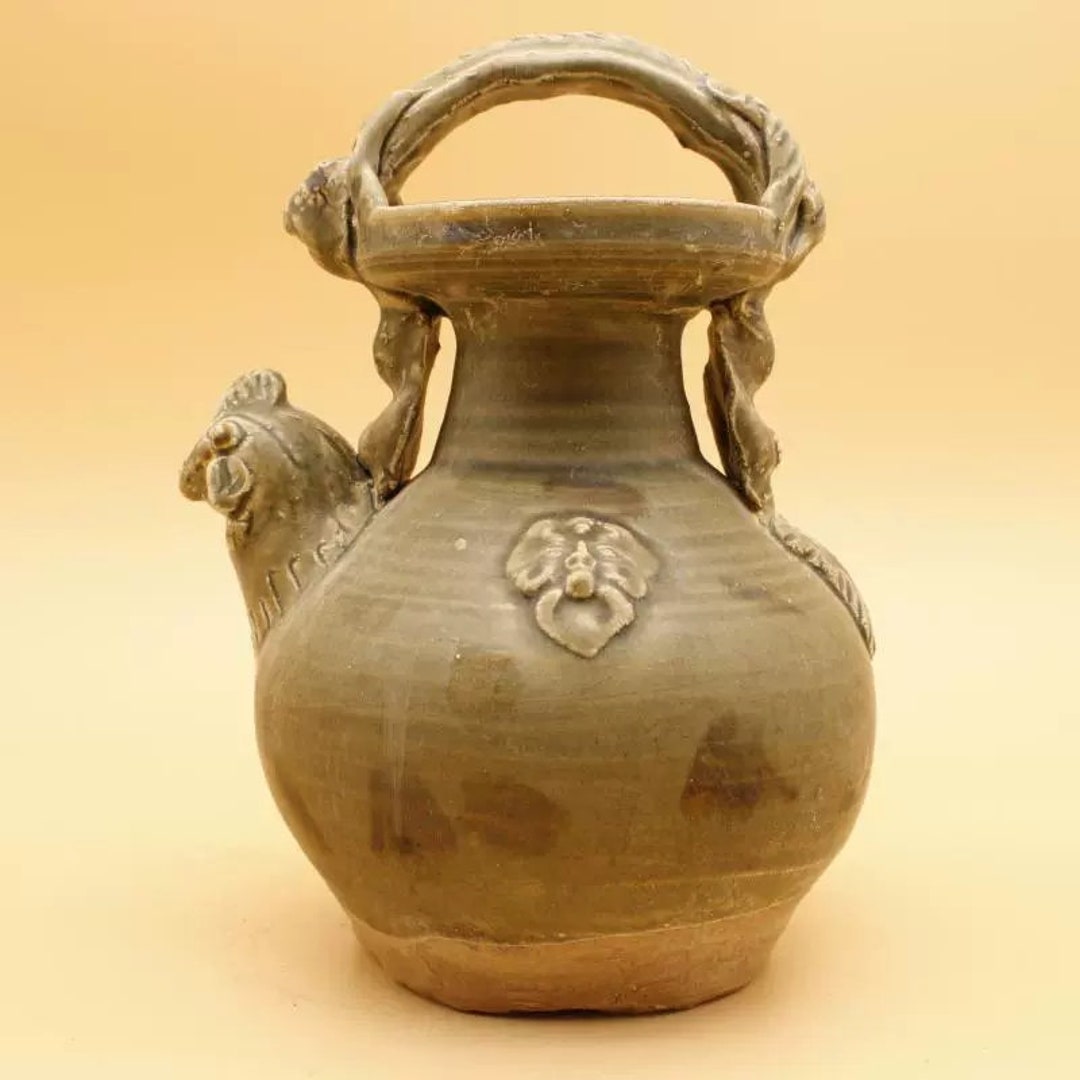 Chinese Antique Ceramic Water Pot Chinese Yue Ware Celadon Porcelain ...