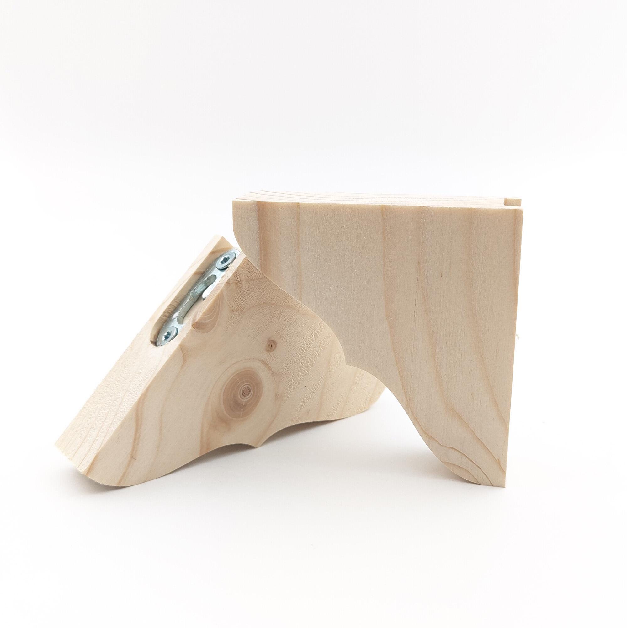 Pine Wood Corbel: Classic Shelf Bracket - Etsy