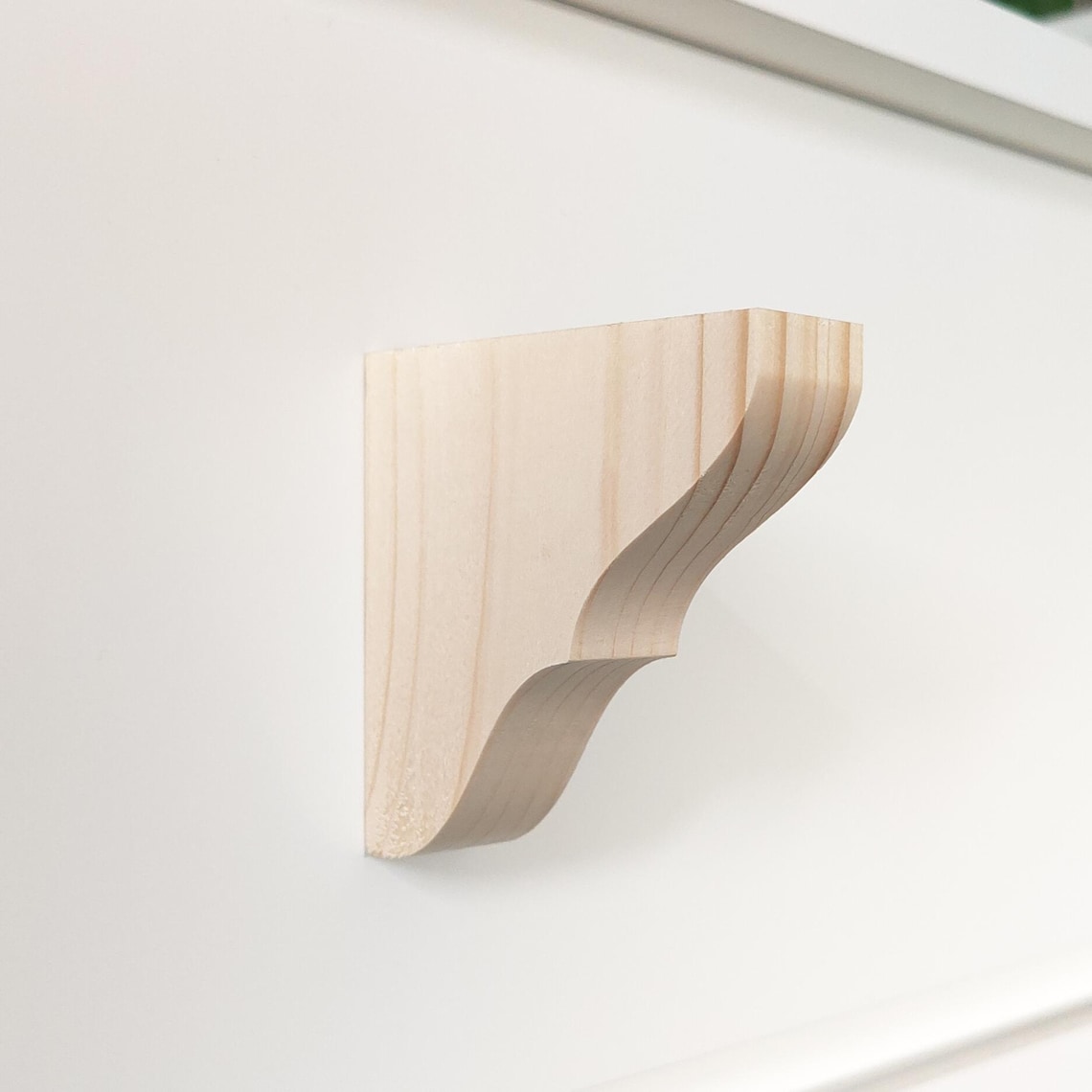 Pine Wood Corbel: Classic Shelf Bracket - Etsy