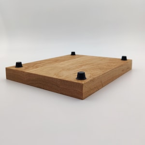 Handmade Wood Speaker Platform: Tilted Audio Stand, Customizable Size ...