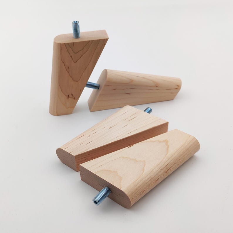 Mid-century Maple Legs for Furniture in Various Heights - Sold as 1 Leg ...