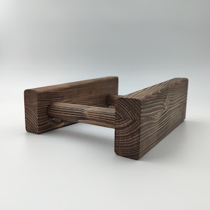 2x Speaker Stand in Solid Pine - Tilted Speaker Stands - Audio Platform ...