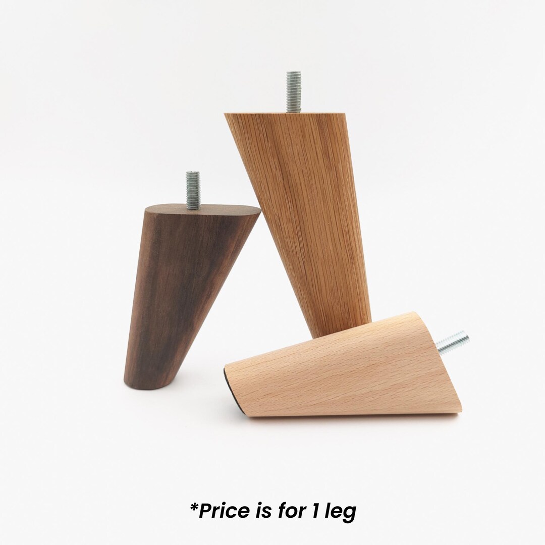 Mid-century Modern Furniture Legs: Solid Wood, IKEA Compatible - Etsy