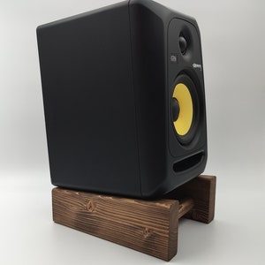 2x Speaker Stand in Solid Pine - Tilted Speaker Stands - Audio Platform ...