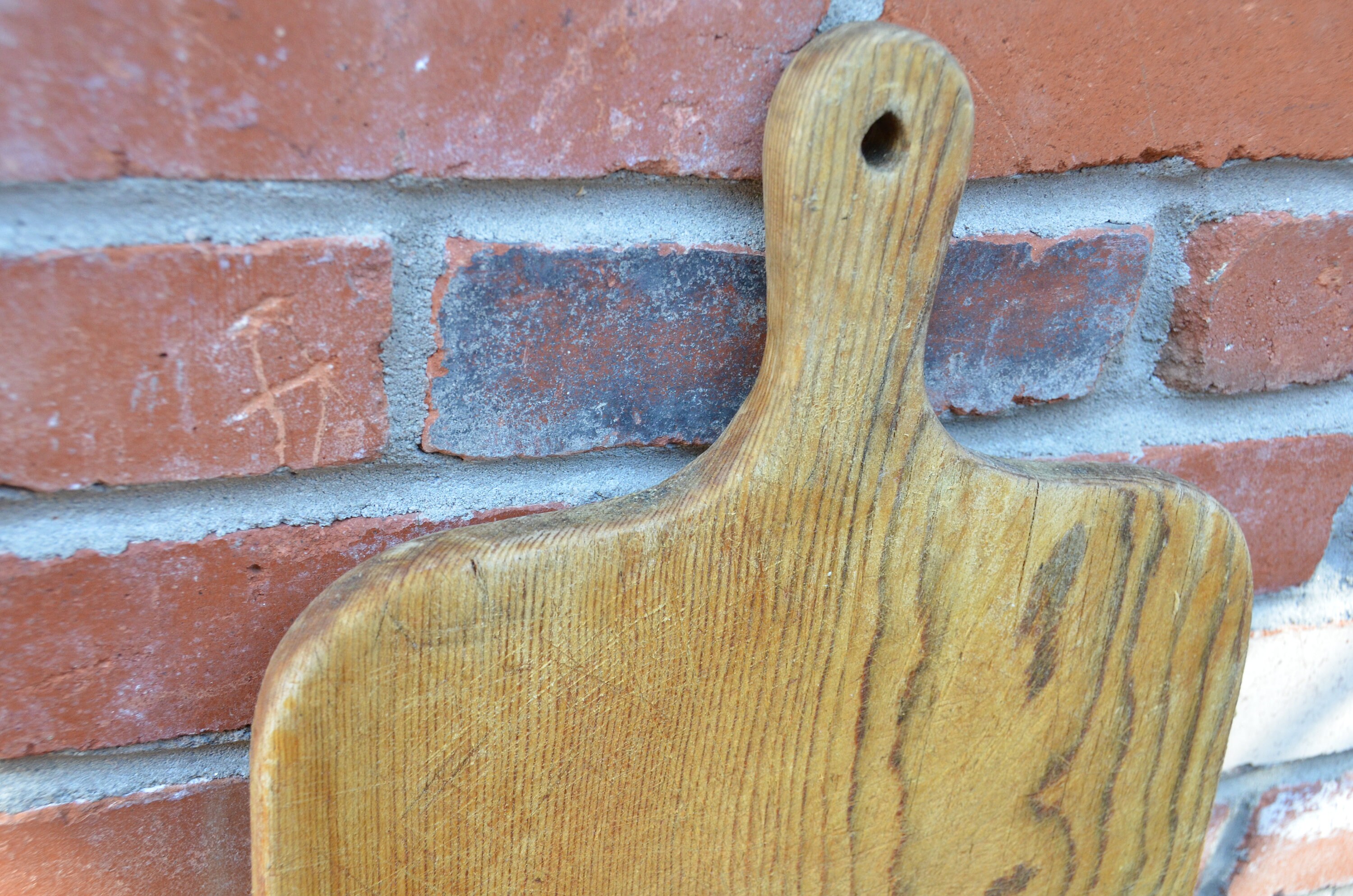 Vintage Wood Bread Board Antique Wood Cutting Board Round - Etsy