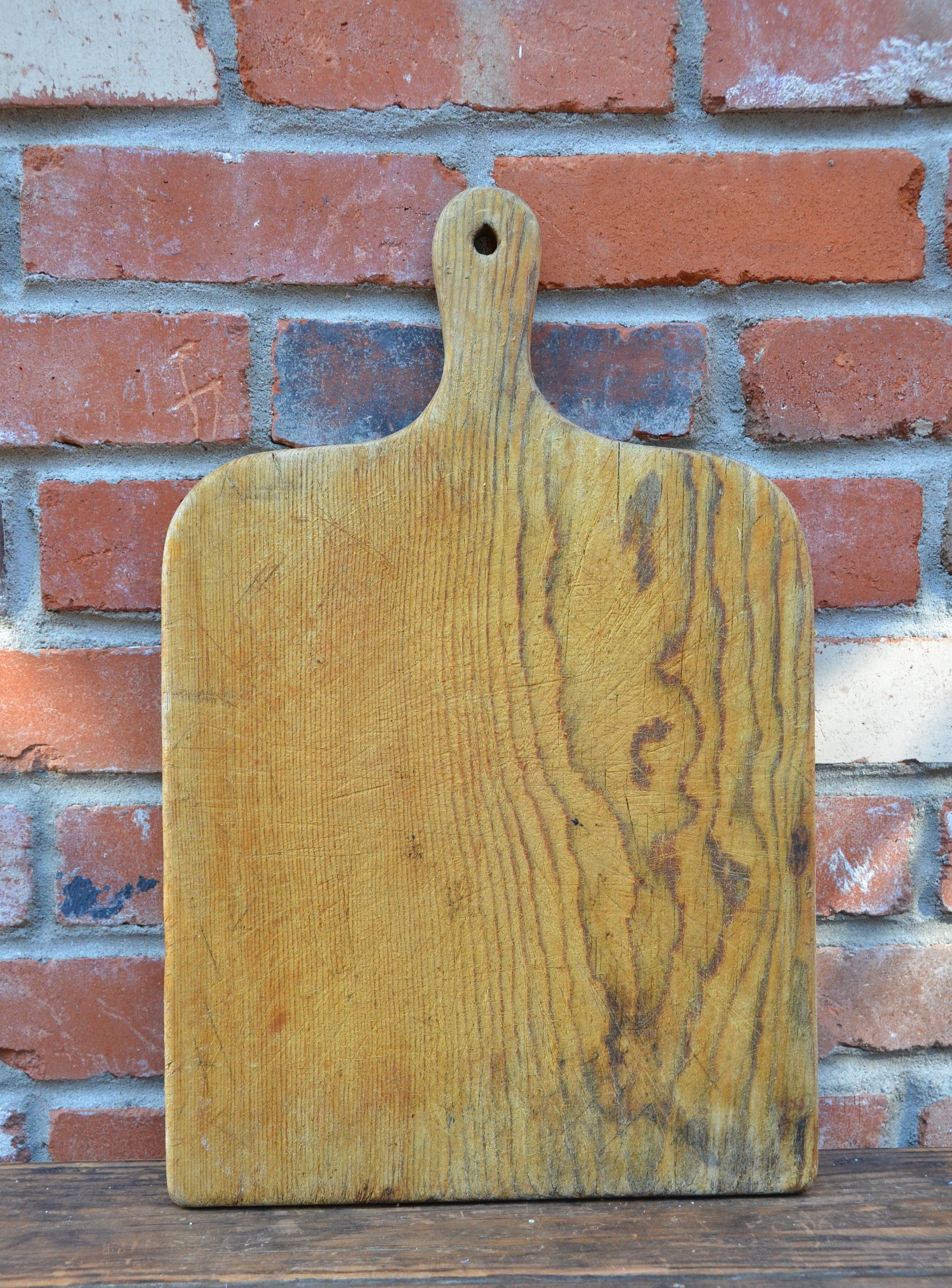 Vintage Wood Bread Board Antique Wood Cutting Board Round - Etsy