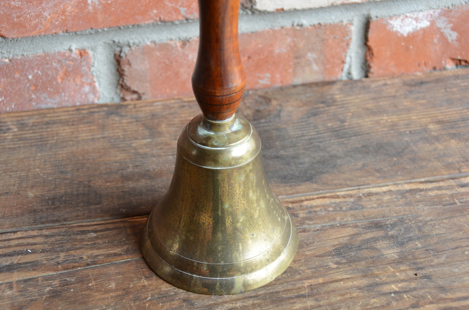 Vintage School Bell - Antique Teachers Bell - Old Desk Accessory - Bell ...
