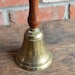 Vintage School Bell - Antique Teachers Bell - Old Desk Accessory - Bell ...