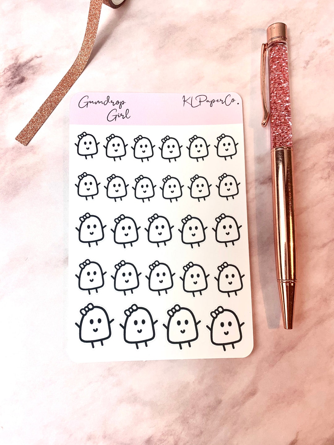 Gumdrop Girl Planner Stickers - Etsy
