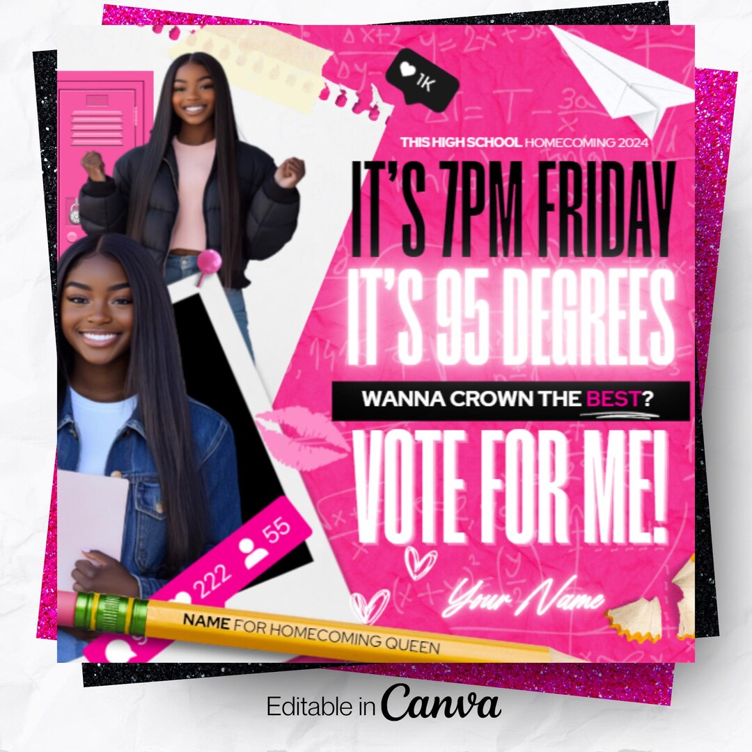 Homecoming Flyer Homecoming Flyer Template HOCO Flyer Homecoming Queen ...