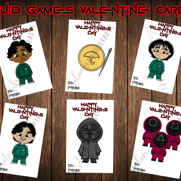 Squidgame Cards - Etsy