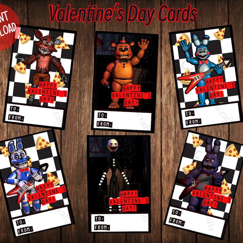 Freddy Valentine Cards - Etsy