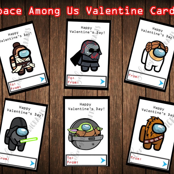 Among Us Valentine Card - Etsy