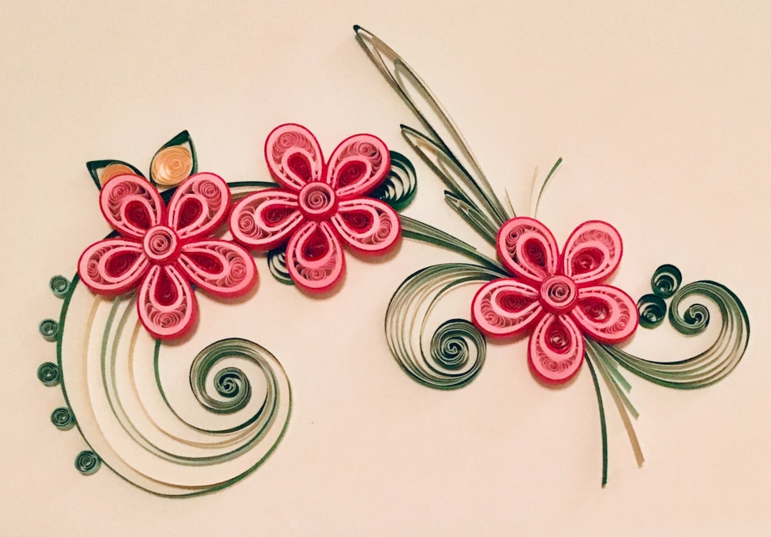 Elegant Quilled Flowers - Etsy
