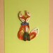Quilled Fox With Bow Tie - Etsy
