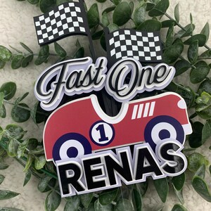 Fast One Themed Cake Topper, Birthday Party Cake Topper, Kids Party ...