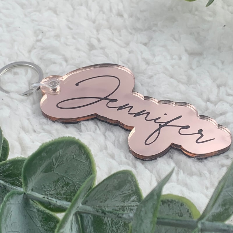 Name Keychain - Etsy