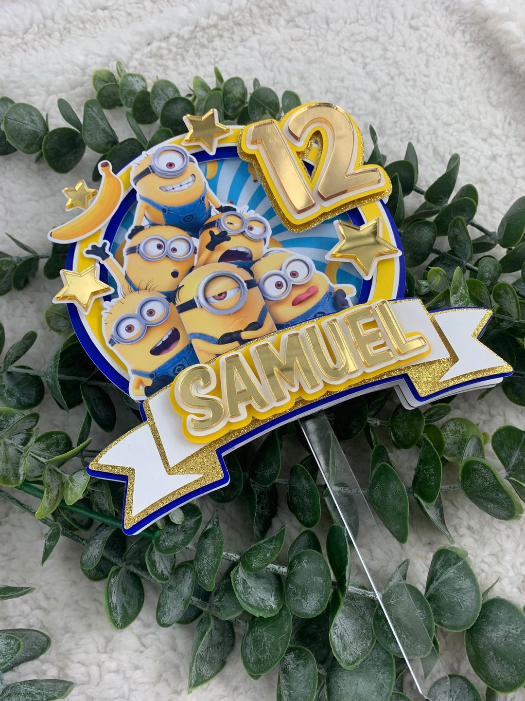 Character Themed Cake Topper, Birthday Party Cake Topper, Kids Party ...