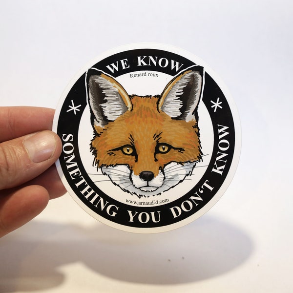 Fox Sticker - Etsy