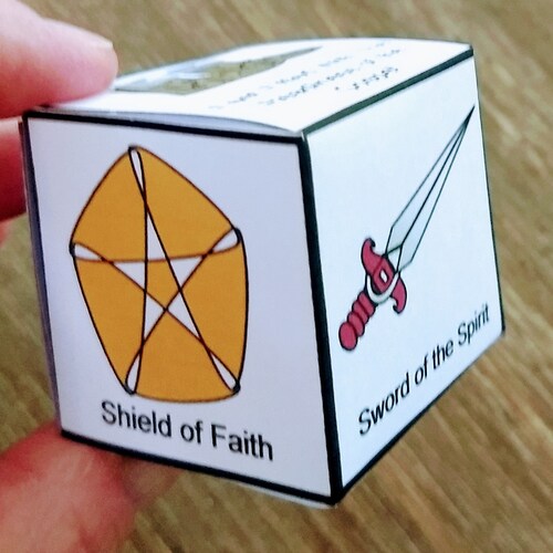 Armor of God Bible Game for Kids Full Armour Playing Cube - Etsy Canada